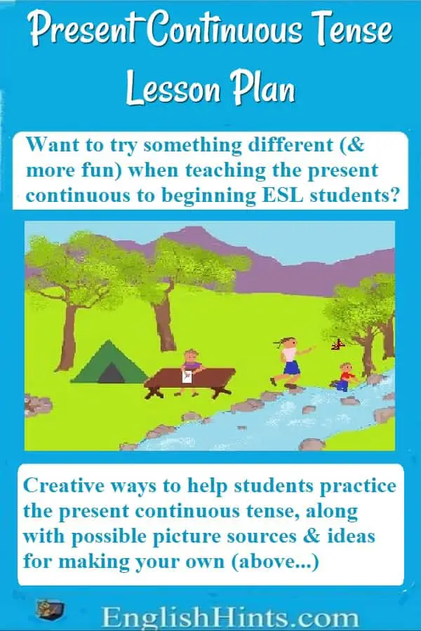 Present Continuous Tense Speaking Activities Esl - newlinemood